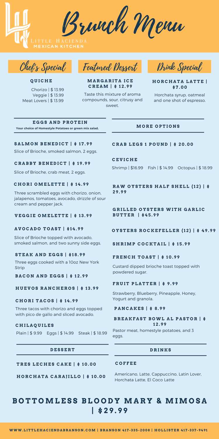 Sunday Brunch - Little Hacienda Hollister MO